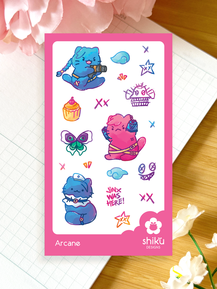 Arcane Sticker Sheet – Shiku Designs