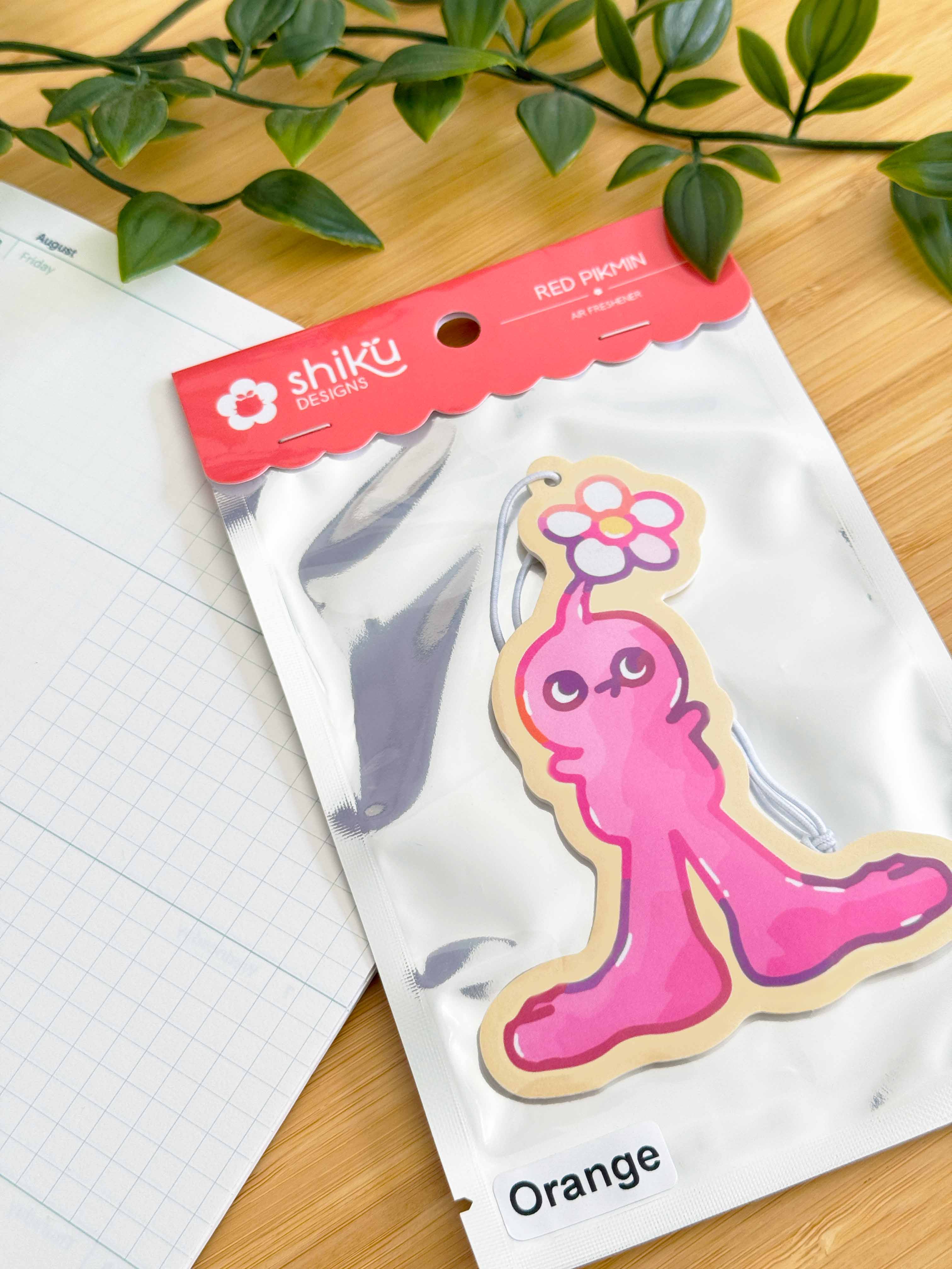 Red Pikmin Air Freshener – Shiku Designs