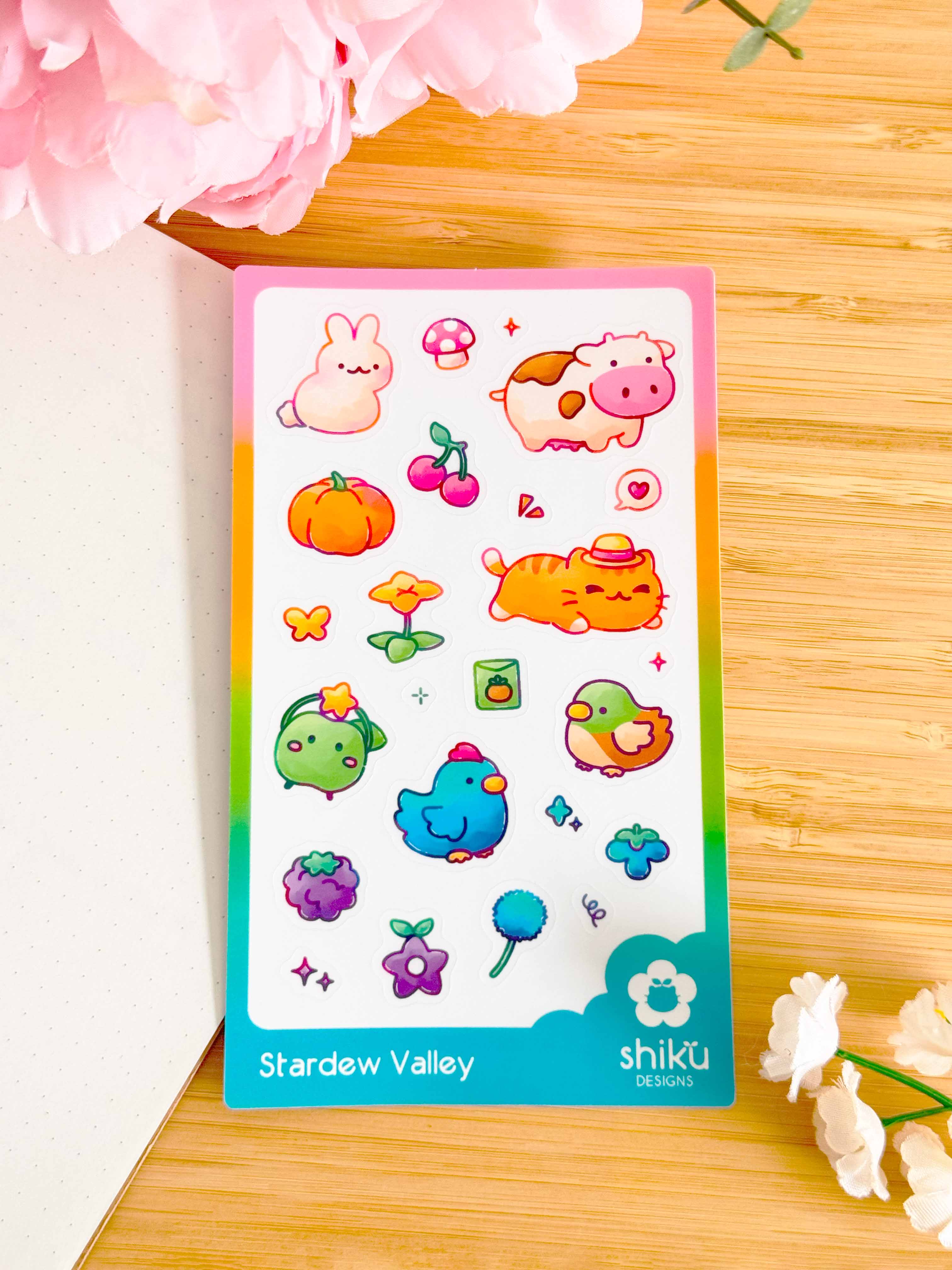Stardew Valley Sticker Sheet – Shiku Designs